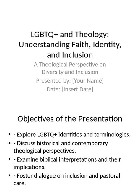 Lgbtq And Theology Presentation Pdf Theology Sexual Orientation