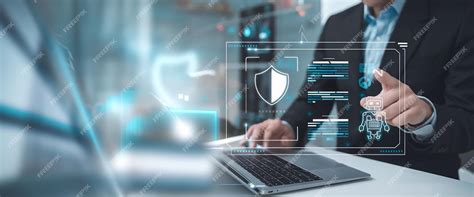 Premium Photo Ai Technology Businessman Use Laptop Artificial