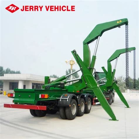 20ft 40ft Skeleton Chassis Container Side Loader Lifter Lifting Self Loading Truck Semi Trailer