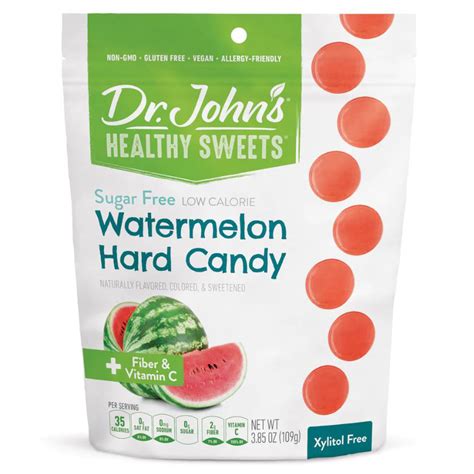 Watermelon Hard Candy Sugar Free Dr Johns Healthy Sweets