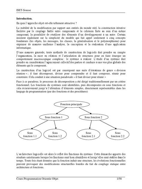 Introduction à La Programmation Objet Pdf Java Langage De Programmation Classe
