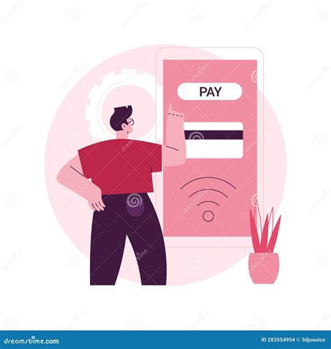 Nfc Connection Abstract Concept Vector Illustration Stock Vector Illustration Of Payment