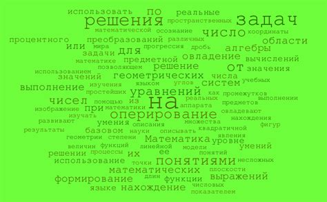5 класс Математика Word Cloud Worditout