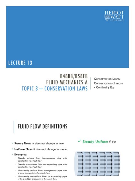 Topic3 Conservationlaws Download Free Pdf Fluid Dynamics Force