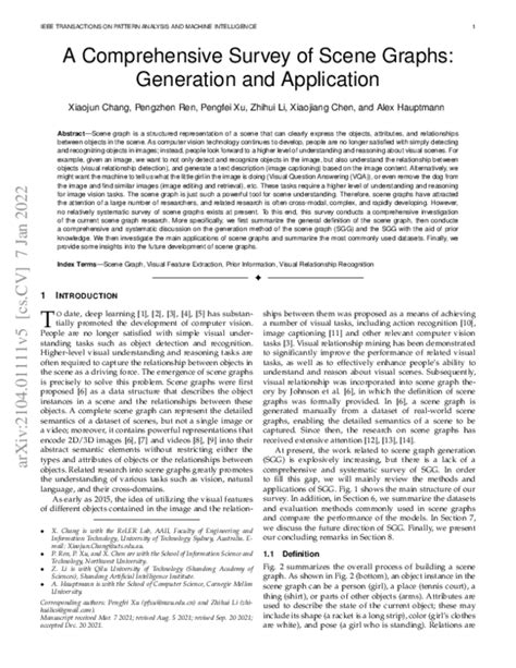Pdf A Comprehensive Survey Of Scene Graphs Generation And Application