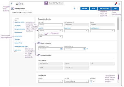 Creating Job Requisitions Wurk Help