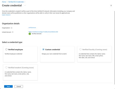建立識別碼權杖的可驗認證 Microsoft Entra Verified Id Microsoft Learn