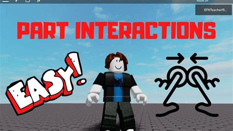 Roblox Studio Tutorial Part Interactions YouTube