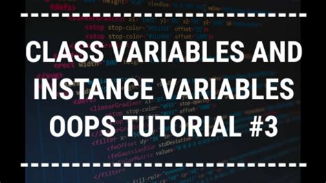 Hindi Instance And Class Variables Object Oriented Programming