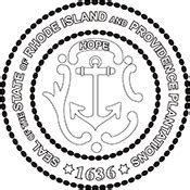 State Seal Rhode Island Ss Ri
