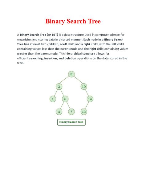 Binary Search Tree Computer Students Binary Search Tree A Binary
