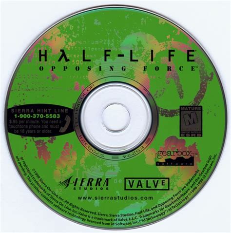 Half Life Opposing Force Cover Or Packaging Material Mobygames