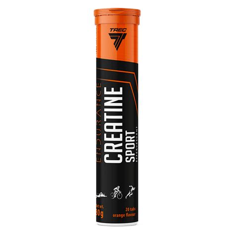 Trec Endurance Creatine Sport Tablets Orange Flavor Effervescent