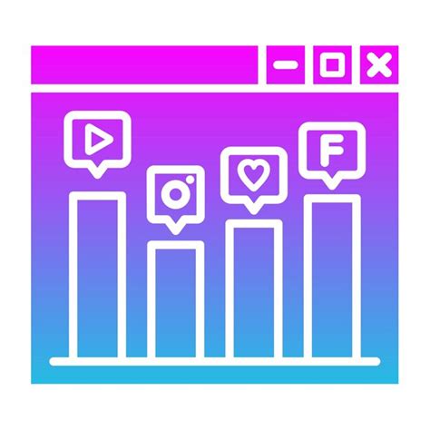 Икона социальных сетей Премиум векторы