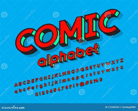 Comic Font Vector Illustration 172340762