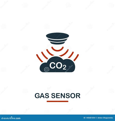Gas Sensor Icon From Sensors Icons Collection Creative Two Colors