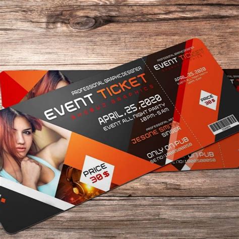Design Trendy Party Or Event Ticket Voucher Gate Pass Coupon