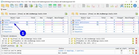Compare And Sync Table Schema Ks Db Merge Tools For Oracle