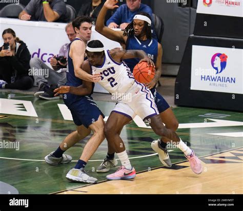 Honolulu Hawaii Usa 22nd Dec 2023 Tcu Forward Emanuel Miller 2
