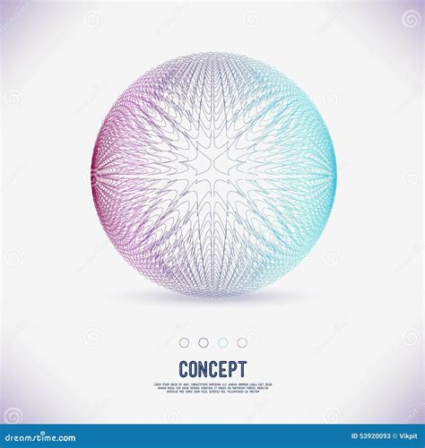 Abstract Concept Geometric Area Circle Stock Vector Illustration Of Composition Intertwined