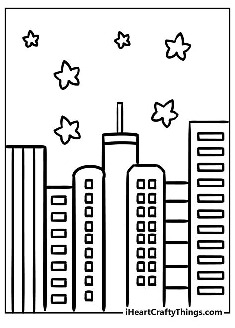 Skyline Coloring Pages