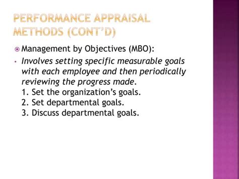Performance Management And Appraisal Ppt