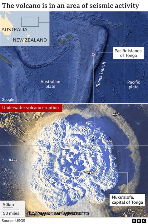 Hunga Tonga Hunga Haapai Geography
