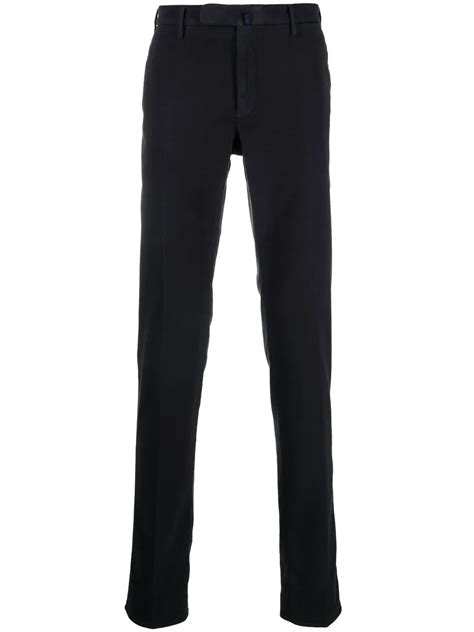 Incotex Straight Leg Tailored Trousers Blue Farfetch Uk
