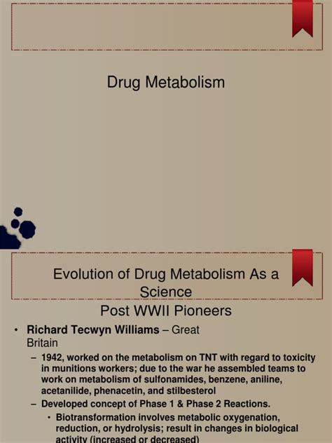 Drug Metabolism Cytochrome P450 Drug Metabolism