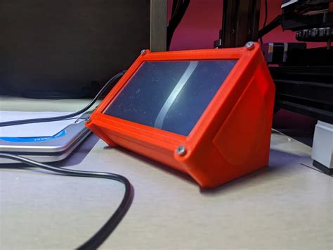 Raspberry Pi 4b Case With 5 Touch Screen Sits On Desk By Corey Kondracki Download Free Stl