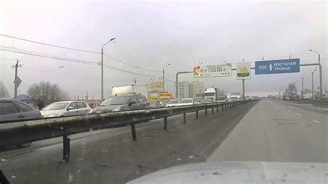 Челябинск, Троицкий тракт, автомобильная пробка 2 км из-за разбитого ...