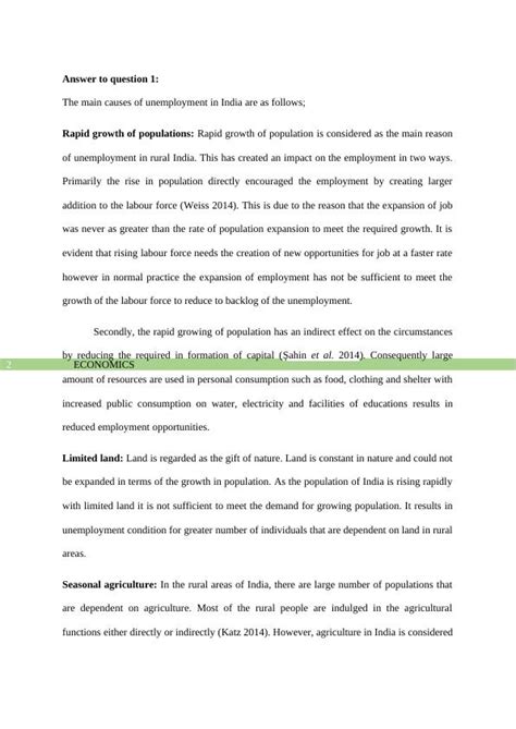 The Main Causes Of Unemployment In India