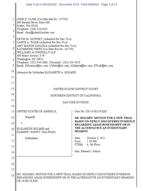 Motion For A New Trial Pdf Evidence Law Trials
