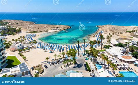 Aerial Vathia Gonia Beach Ayia Napa Cyprus Royalty Free Stock Image 178484842