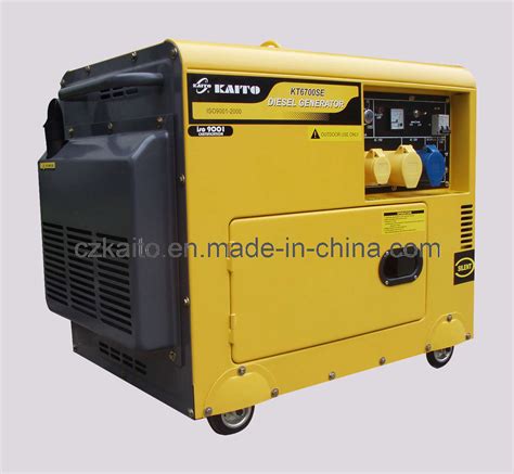 6kw Diesel Generator Kt 6700se China Air Coolder Diesel Generator