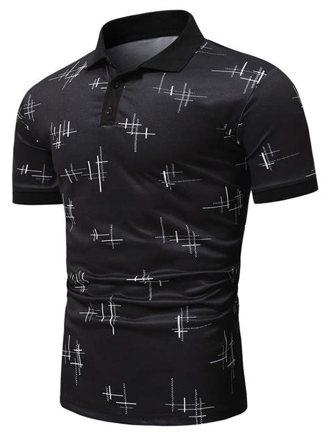 Graphic Print Polo Shirt For Men