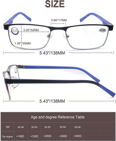 Modfans 3 Pack Reading Glasses For Men And Women Blue Light Filter