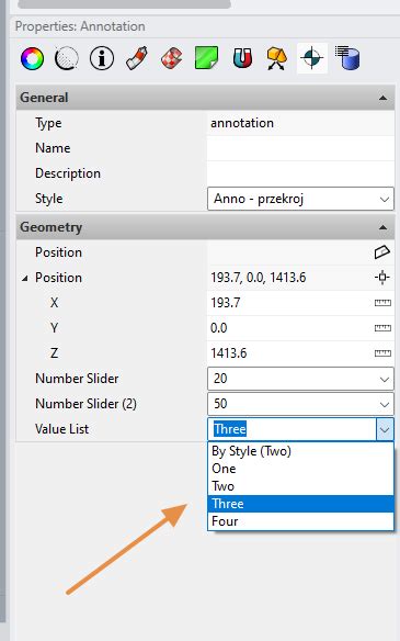 Value List With Input For The Gh Style Visualarq Mcneel Forum