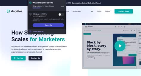 How To Use The Visual Editor In Brave Browser Storyblok