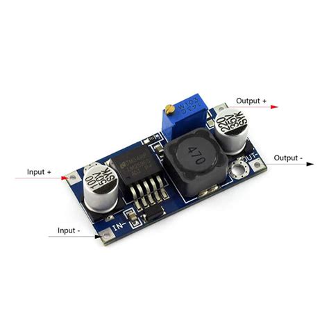 ماژول کاهنده ولتاژ Lm2596 با نمایشگر سون سگمنت