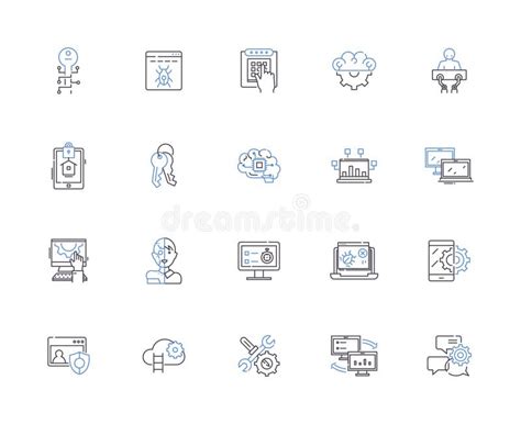 server outline icons collection server hosting servers web server