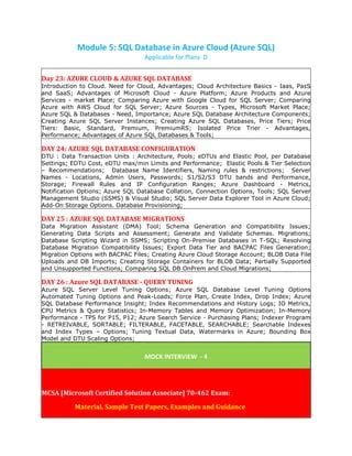 Sql Server Developer Course Online Training Pdf