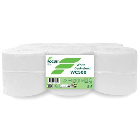 2 Ply White 500 Sheet Centrefeed Laminated Embossed Itc
