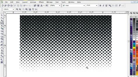 Halftone Effect In Coreldraw Coreldraw Tutorial Youtube
