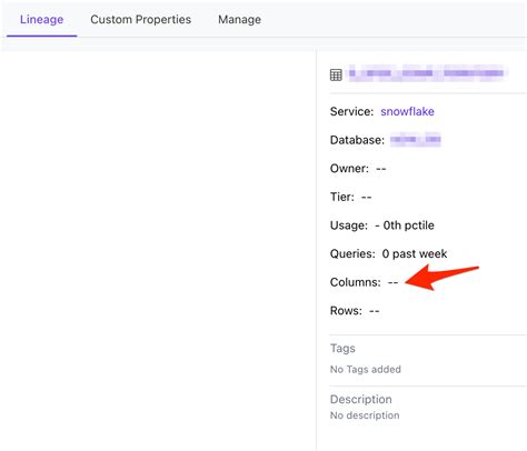ui table detail pane on the lineage tab doesn t show the column count