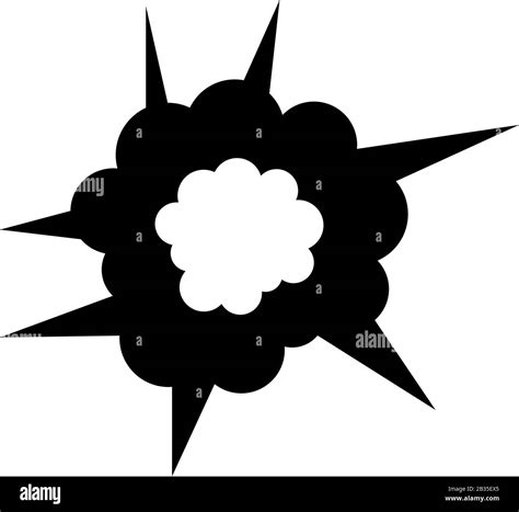 Explosion Icon Illustrated In Vector On White Background Stock Vector