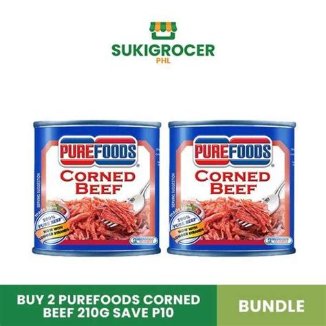 Buy 2 Purefoods Corned Beef 210g Save P10 Shopee Philippines