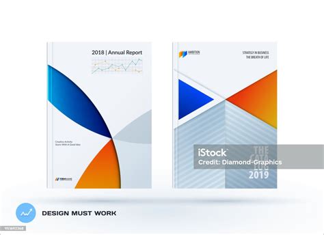소재 디자인 서식 파일 블루 오렌지 다채로운 서클 교차로 크리에이 티브 추상 소책자 세트 연례 보고서 0명에 대한 스톡 벡터