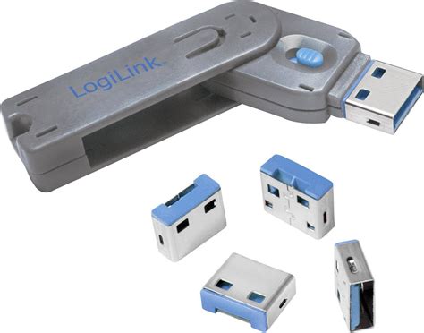 Logilink Usb Port Lock Usb Port Lock 1 Key 4 Locks 4 Piece Set