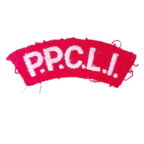 Post Ww2 Canadian Ppcli Princess Patricia Canadian Light Infantry Shou